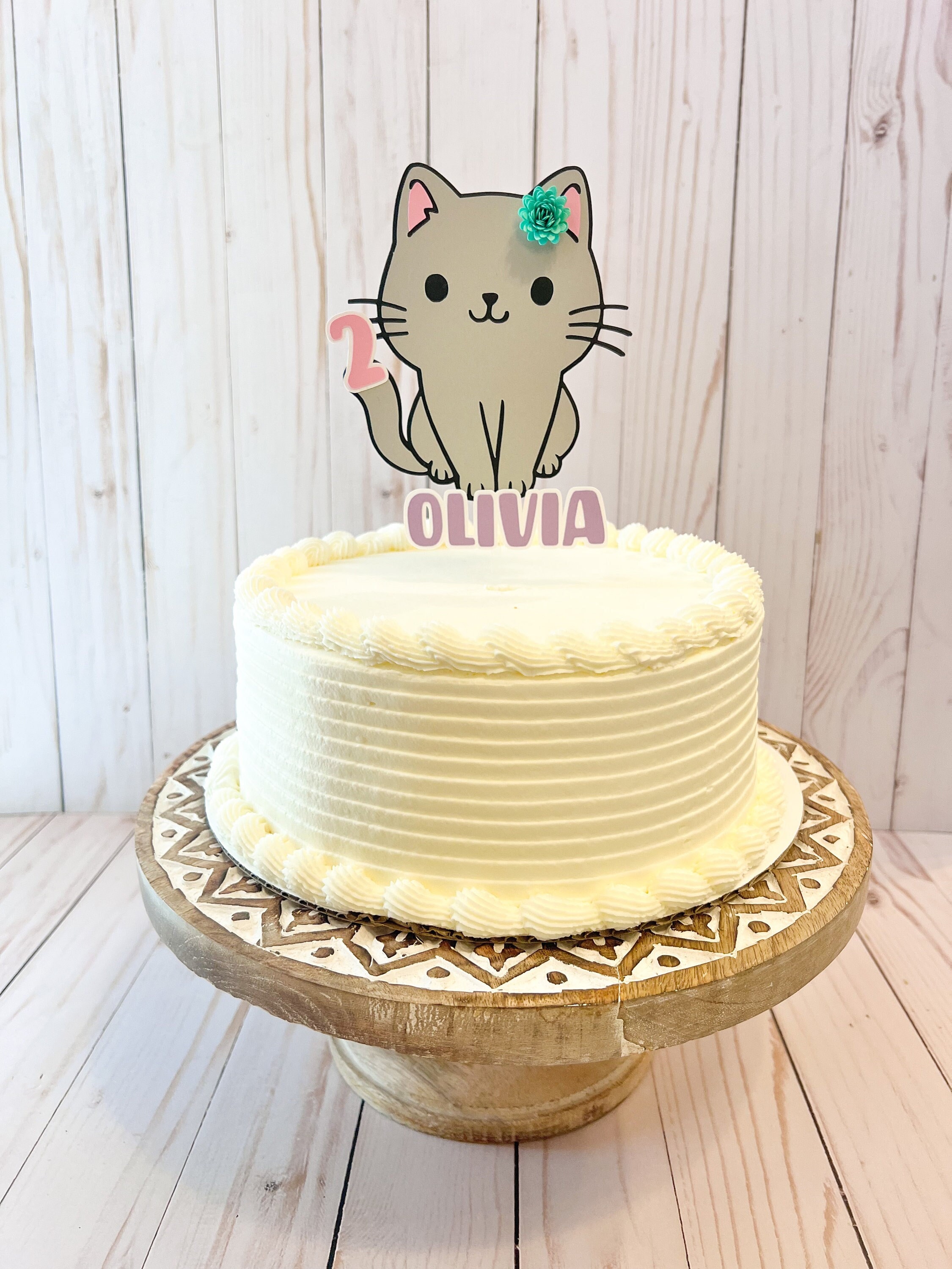 Cat Themed Birthday Cake