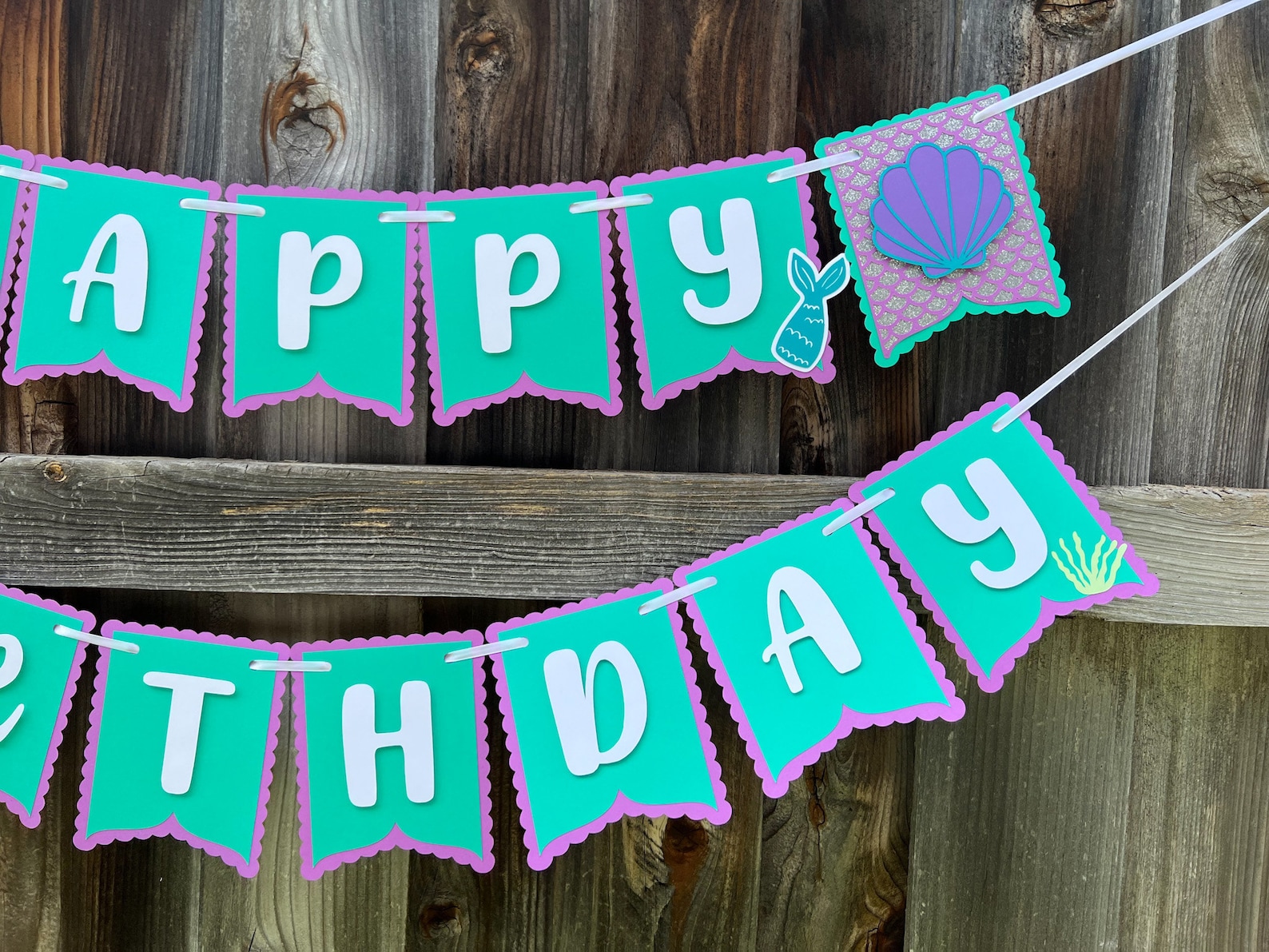 Mermaid Birthday Banner, Mermaid Banner, Mermaid Birthday Decor ...