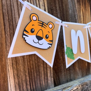 Tiger High Chair Banner, Tiger ONE Banner, Tiger First Birthday, Tiger ...