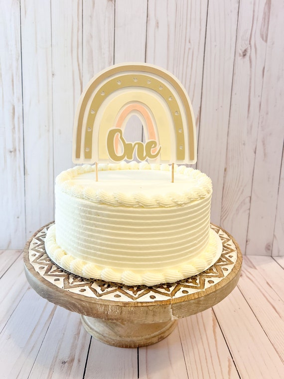 Boho Cake Topper Boho Rainbow Cake Topper Boho One Cake - Etsy