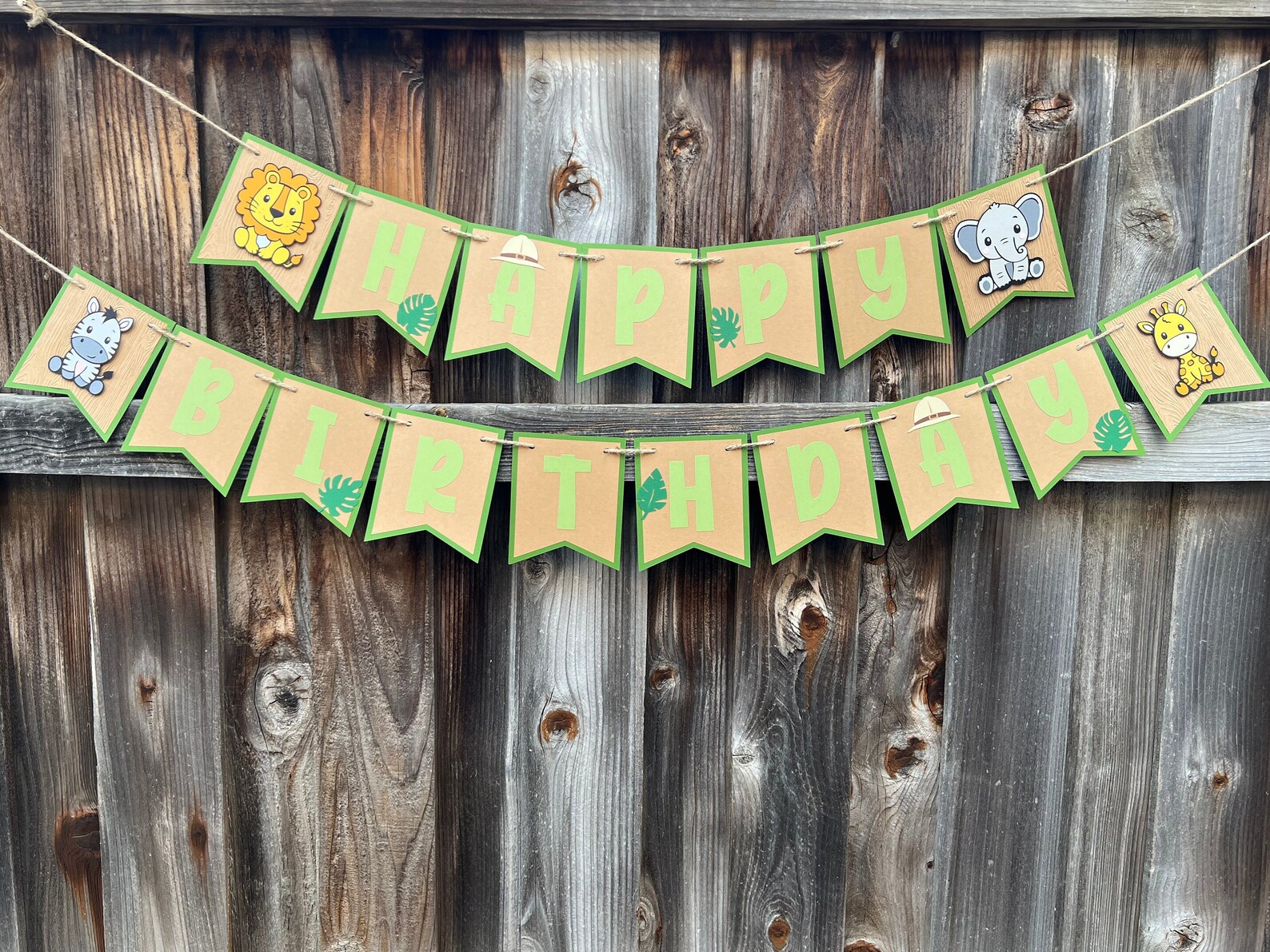 Jungle Banner Safari Banner Safari Birthday Banner Jungle - Etsy