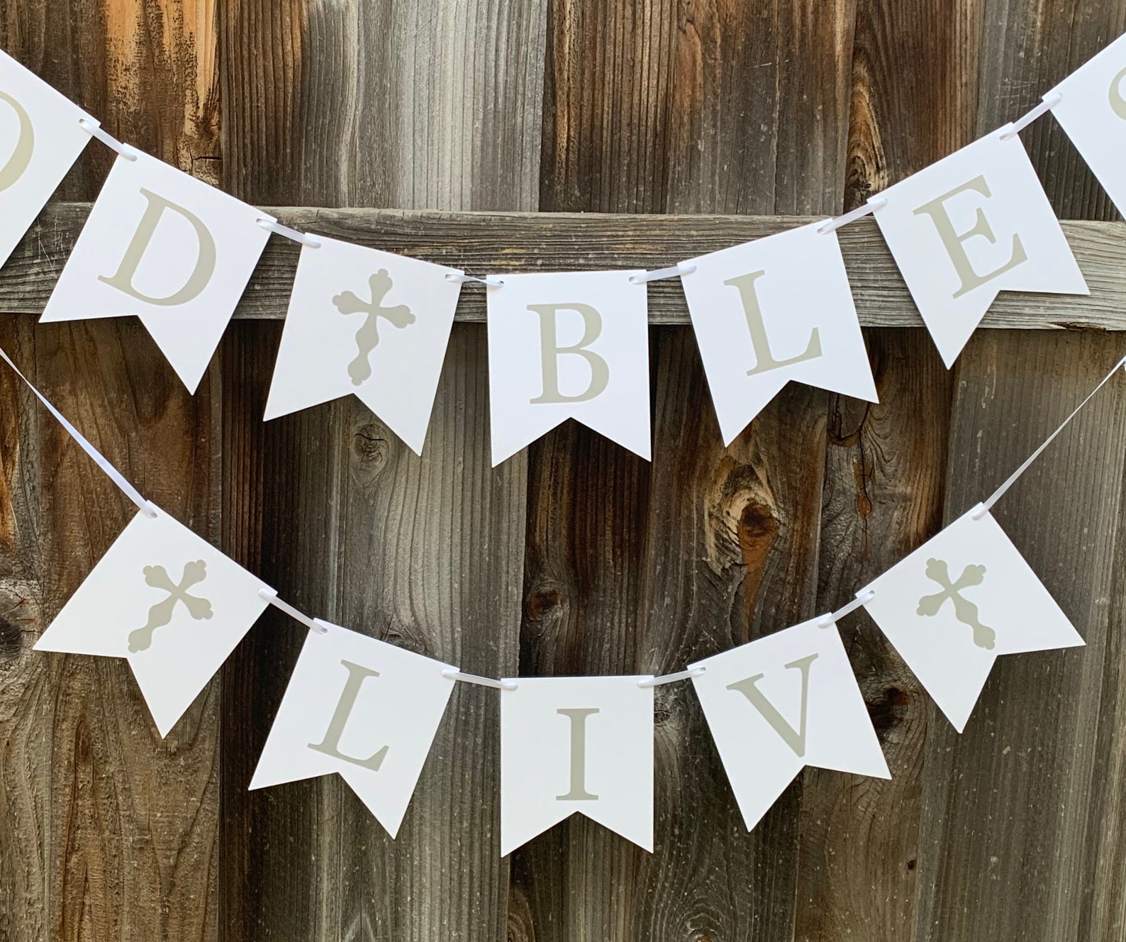 Baptism Banner, First Communion Banner, God Bless Banner, Religious ...