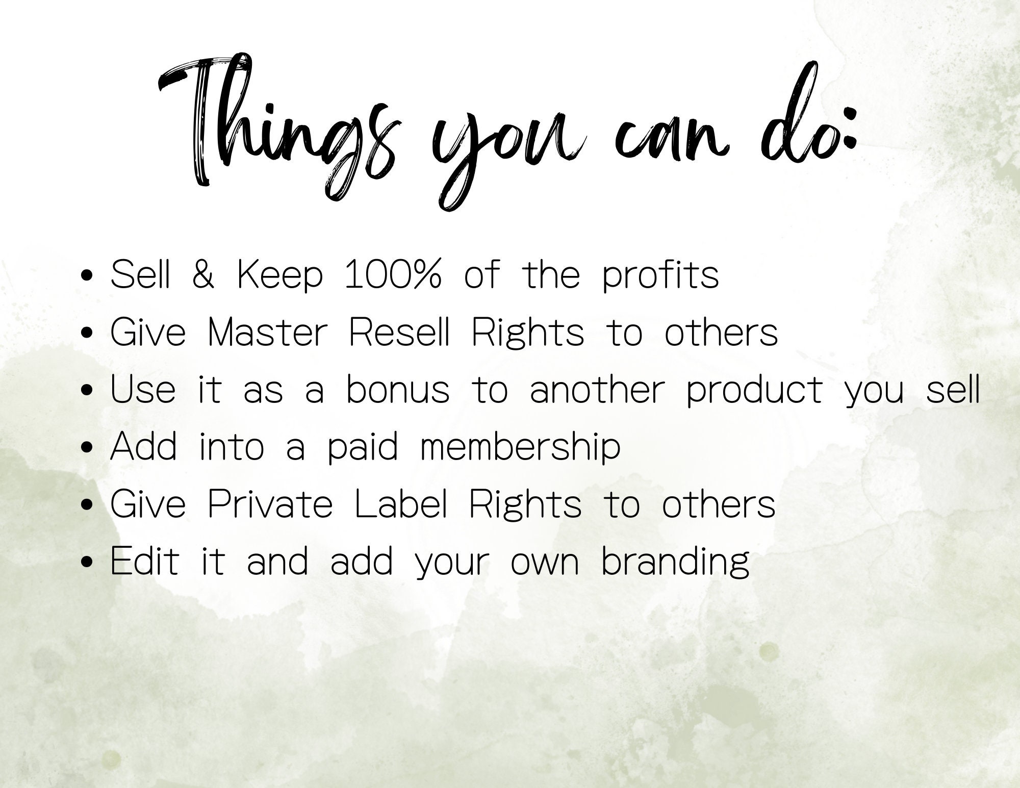 Private Label Rights | PLR Bundle | Master Resell Rights | PLR Digital ...