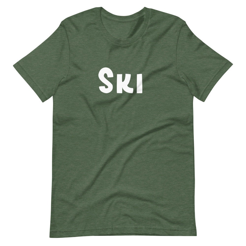 Ski Tee | Gifts for Skiers | Ski Shirt | Ski Tshirt | Skier Gift ...