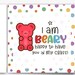 Welcome Back to School Tag. Not Editable. I Am Beary Happy to Have You ...