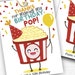Printable Birthday Favor Tags. Popcorn Favor Tag. Classroom Snacks ...