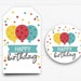 Printable Birthday Tag. Instant Download. Not Editable. Balloons. Happy ...
