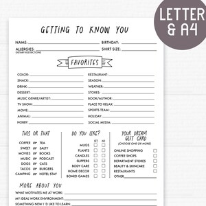 Getting to Know You Printable – Perfect for Teams, Coworkers ...