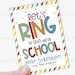 Printable Back to School Pop Tag. Editable Template. Let's Ring Into ...
