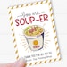 Printable Gift Tag. Soup Label. You Are Souper. Teacher, Employee ...