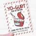 Printable Gift Tag. Yogurt Our Attention. Teacher, Employee ...