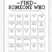 Editable Halloween Bingo Game Find Someone Who Edition Fun Printable in ...