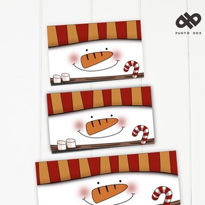Christmas Printable Treat Bag Toppers. Snowman Soup. Three Different ...