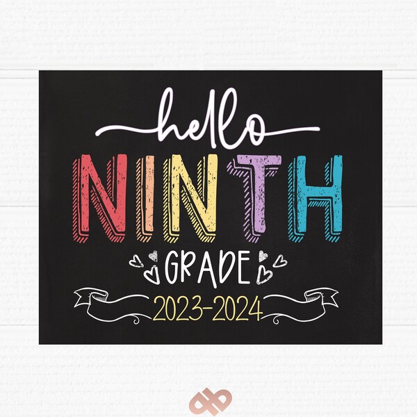 Ninth Grade Sign - Etsy