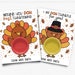 Play Doh Printable Cards. Thanksgiving Turkey. No Candy Favors ...