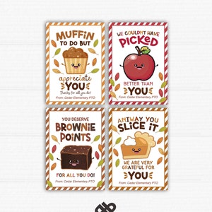 Printable Fall Appreciation Tag. Favor Tags. Thanksgiving Bundle Labels ...