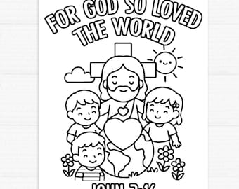 john 3 16 coloring book