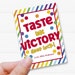 Printable Sports Treat Tag. Candy Gift Tags. Taste the Victory. Instant ...
