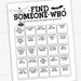 Editable Halloween Bingo Game – Find Someone Who Edition | Fun ...