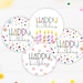 Printable Birthday Favor Tags. Endorsement Tags. Confetti. Editable ...