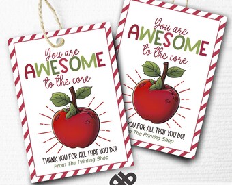 Apple Sign Thank You Employee Staff Nurse Teacher Appreciation You Are ...