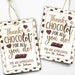 Teacher, Staff Appreciation Favor Tags. Chocolate Favor Printable Tag ...