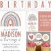 Editable Boho Rainbow Invitation. Birthday Party. Digital Download ...