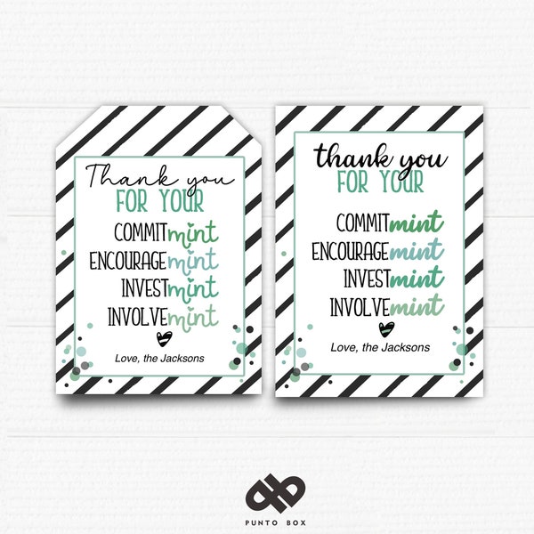 Thank You for Your Commit Mint - Etsy