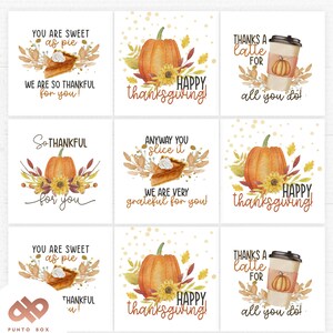 Printable Thanksgiving Tags. Five Different Designs. Pumpkin Pie ...