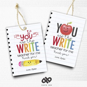 Teacher Appreciation Tags | Candy and Coffee Gift Tags | Printable ...