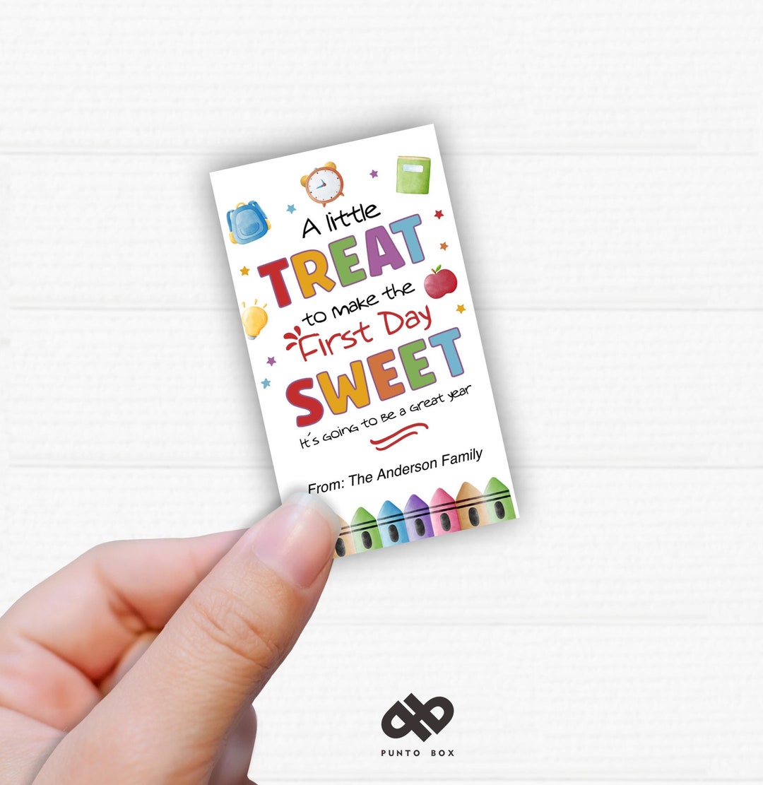 Printable Back to School Tag. A Little Treat to Make the First Day ...