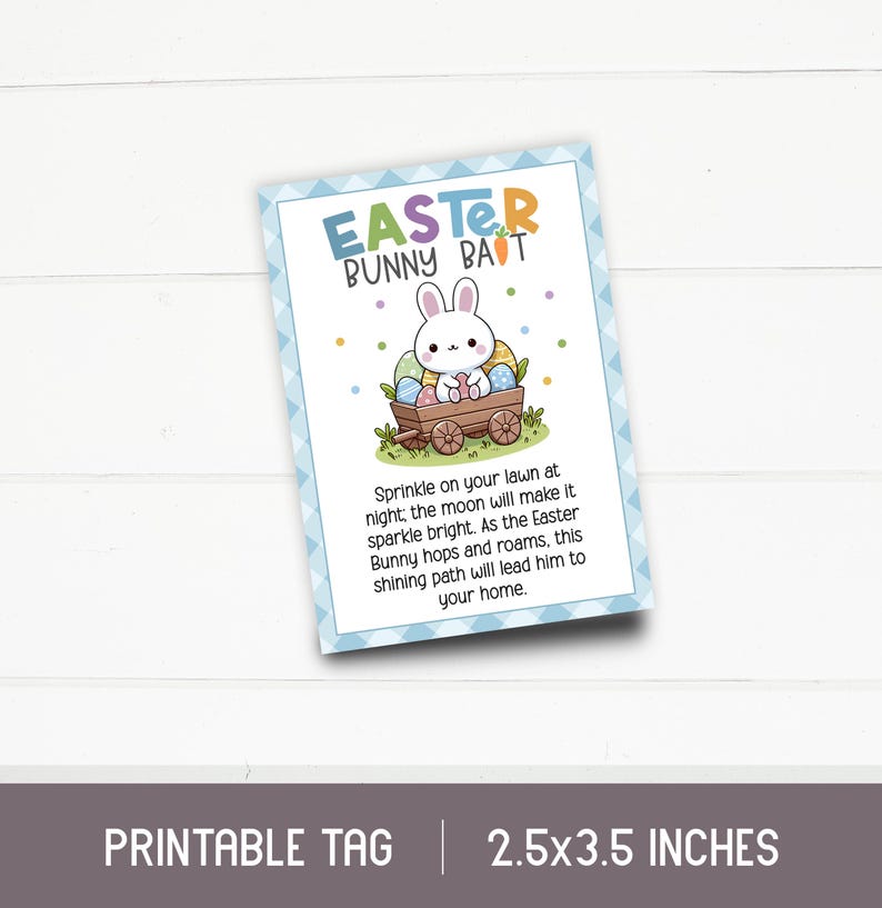 Printable Easter Bunny Bait Tags – Set of 3 Cute Designs | Instant ...