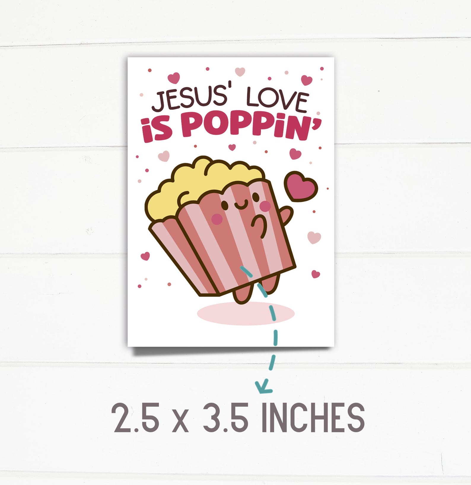 Christian Valentine Popcorn Tags Printable, Jesus Love is Poppin, Pop ...