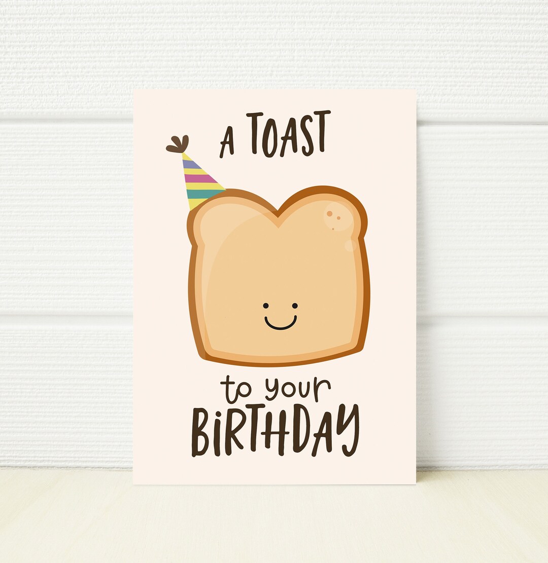 Printable Birthday Tag. A Toast to Your Birthday. 5x7. Free Tags and ...