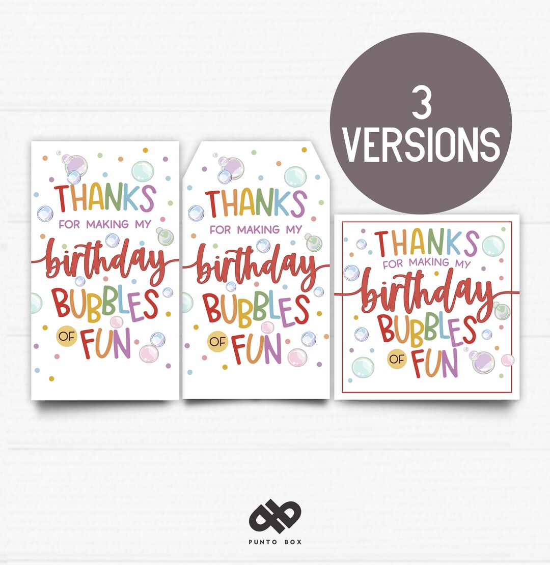 Editable Birthday Tag Printable | Personalized Party Favor Tags for ...