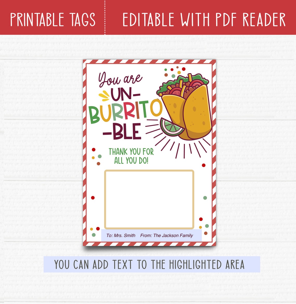 Printable Appreciation Gift Card Holder. Staff Teacher - Etsy