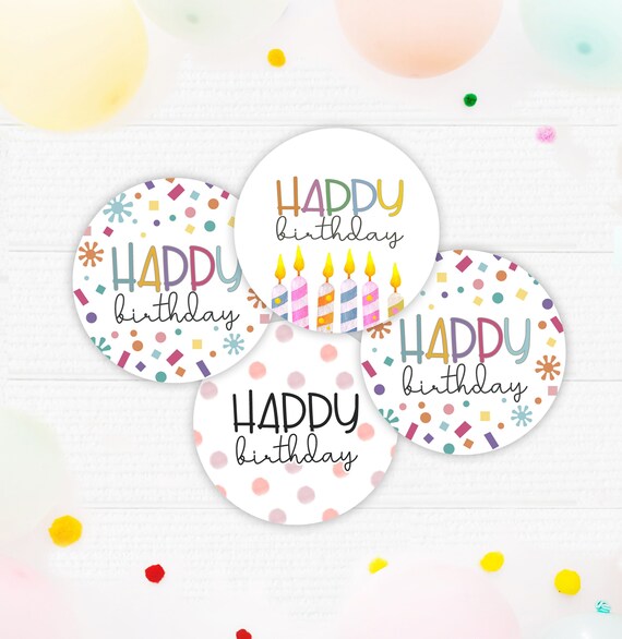 Printable Birthday Tag. Instant download. Not editable. Three different ...