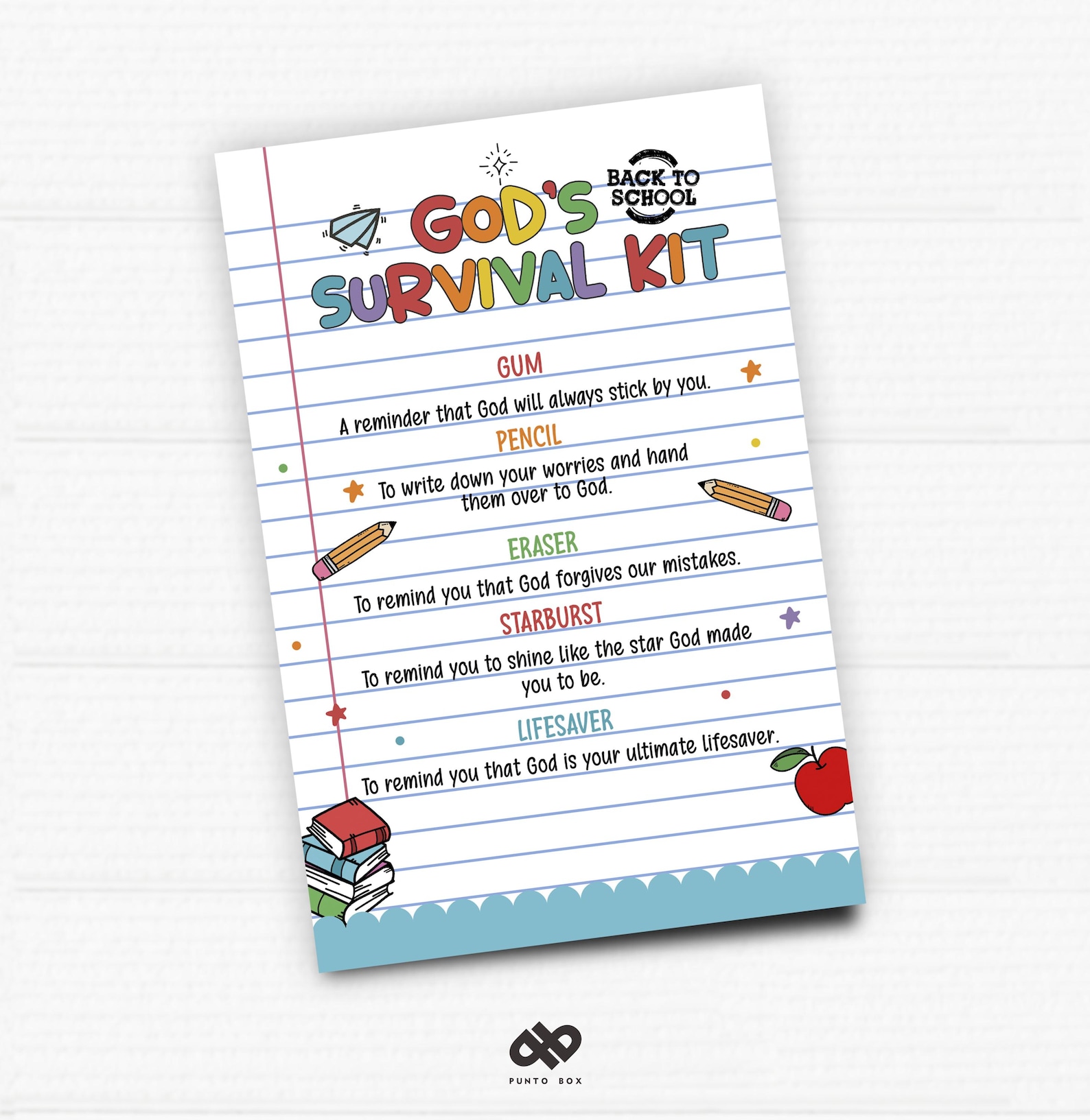 Printable Gods Survival Kit. Back to School Tag. Religious Gift ...