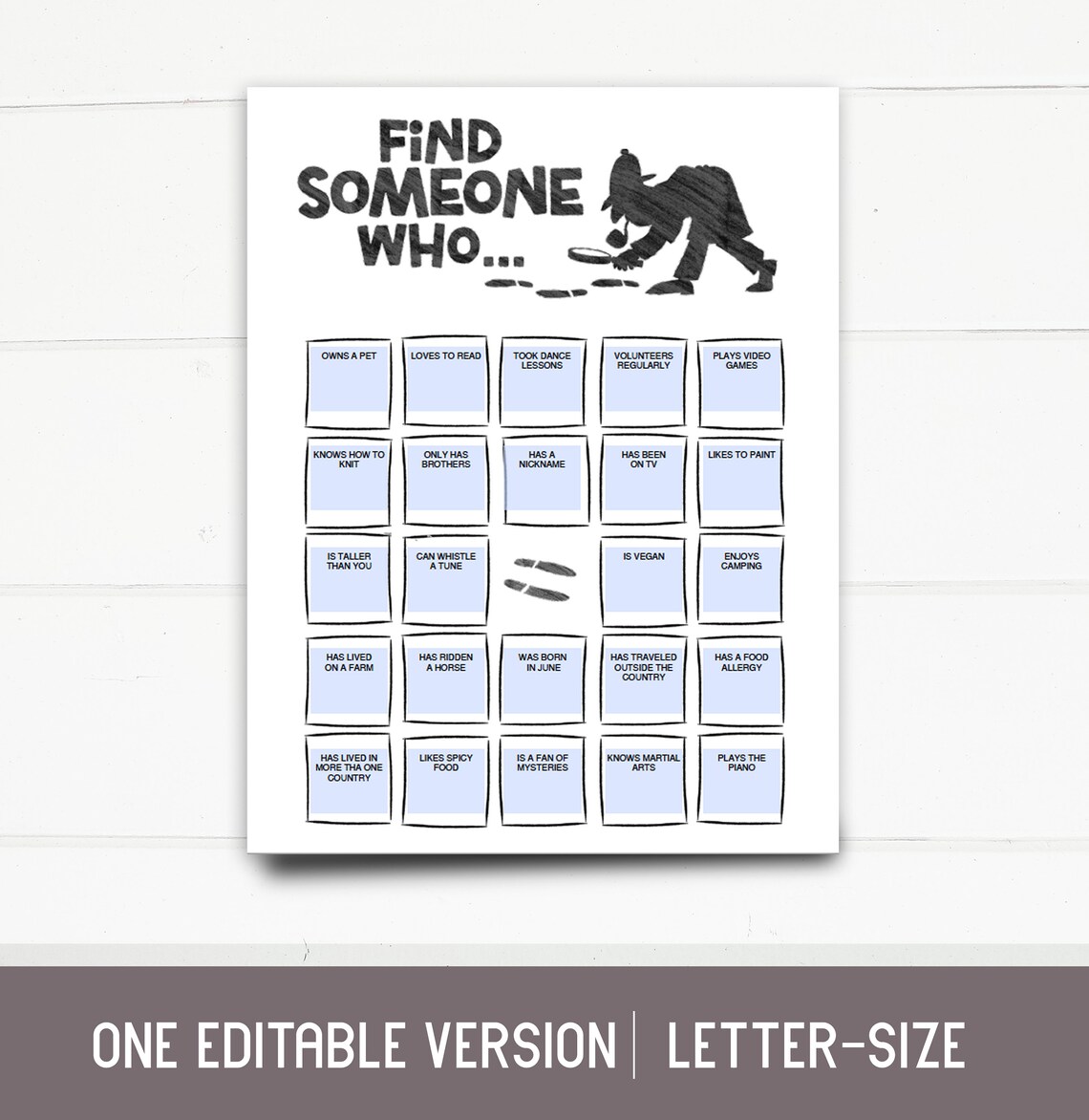 Printable Get to Know You Bingo. Find Someone Who. Icebreaker Game ...