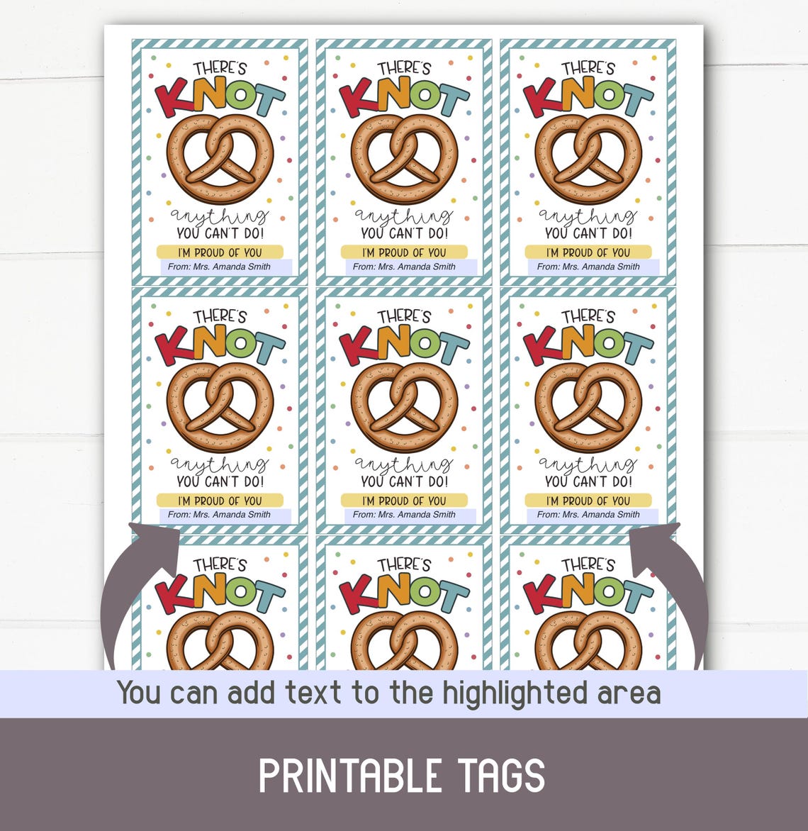 Testing Encouragement Tags | Printable Student Motivational Gift Tags ...