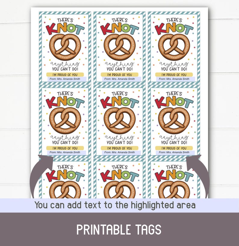 Testing Encouragement Tags | Printable Student Motivational Gift Tags ...