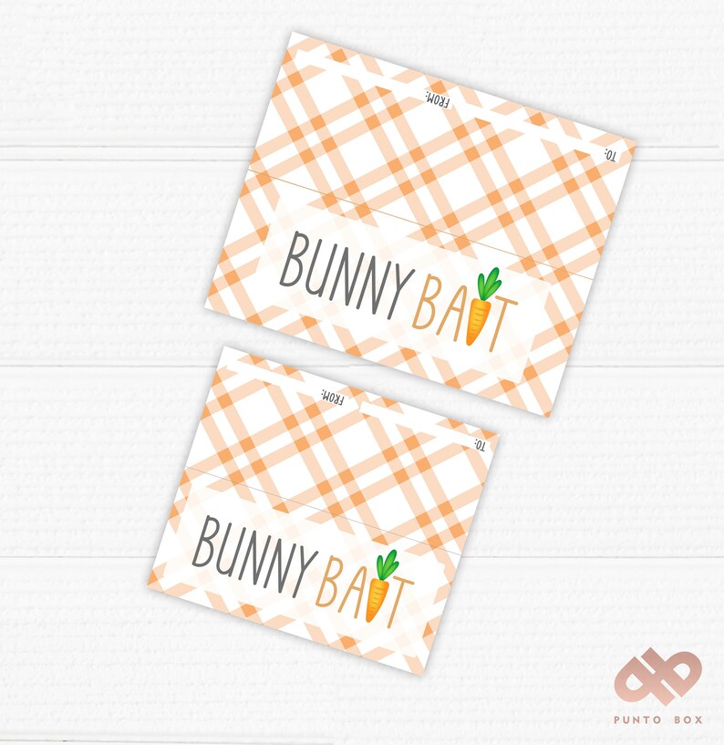 Bunny Bait Printable Bag Toppers. Two Sizes. 5x4 Inches and 4x3.5 ...