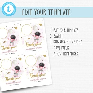 Play Doh Printable Cards. Birthday Favor Tags. Astronaut, Space ...