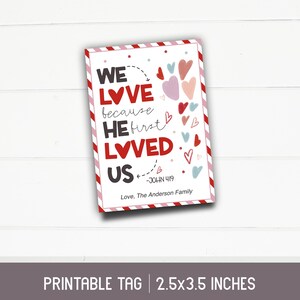 Printable Valentine’s Day Card for Church or Classroom. -we Love ...