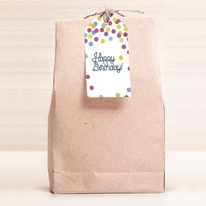 Printable Birthday Tags. Instant Download. Not Editable. Favor Tags ...