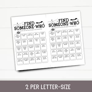 Editable Halloween Bingo Game – Find Someone Who Edition | Fun ...