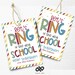 Printable Back to School Pop Tag. Editable Template. Lets Ring Into the ...