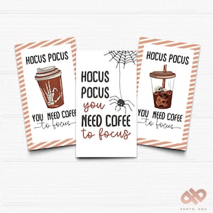 Printable Halloween Favor Tags. Not Editable. Hocus Pocus You Need ...