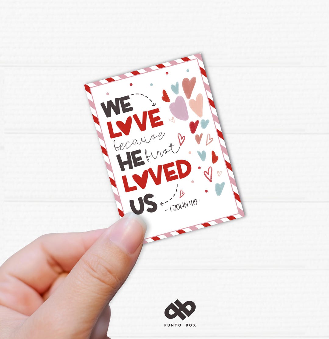 Printable Valentine’s Day Card for Church or Classroom. -we Love ...
