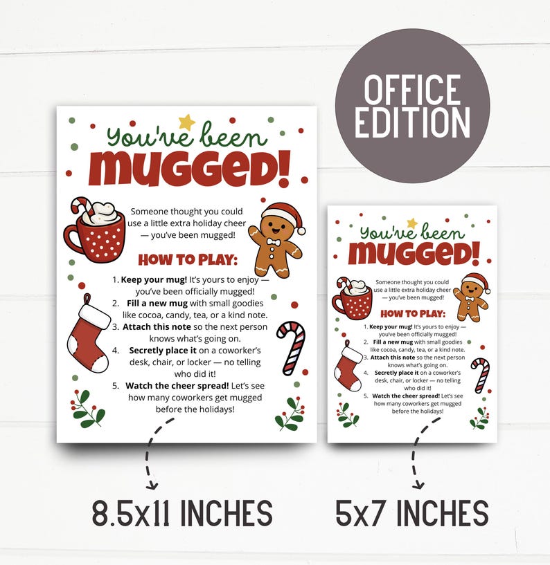 You’ve Been Mugged Christmas Game Set | Neighborhood and Office ...